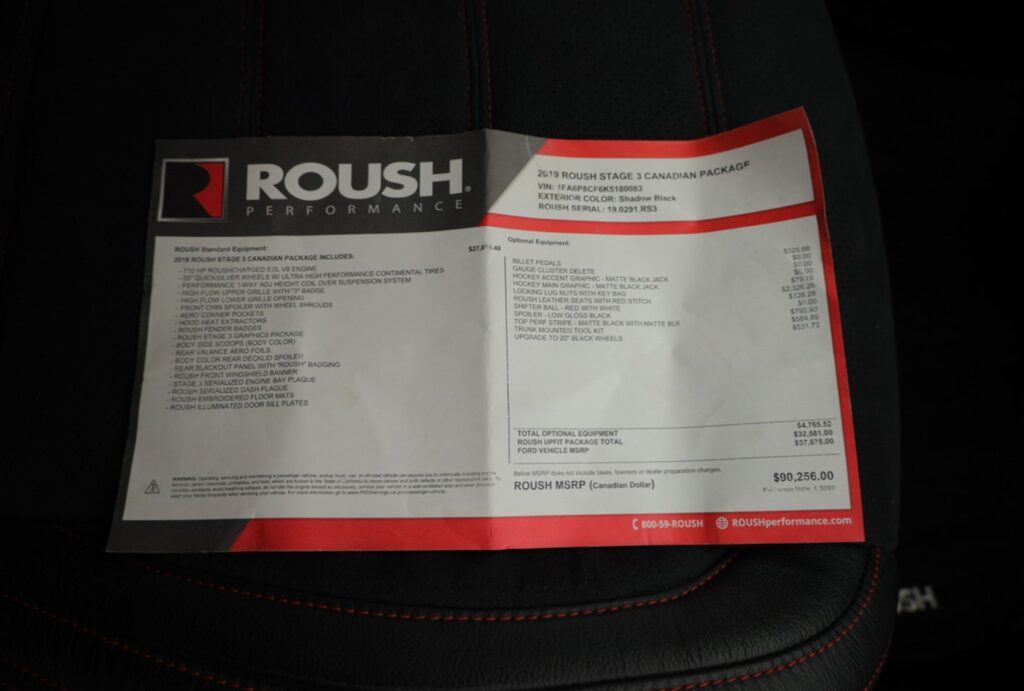 (SOLD) 2019 Roush Mustang RS3 Supercharged (710HP) 5.0L Stage 3 Package ...